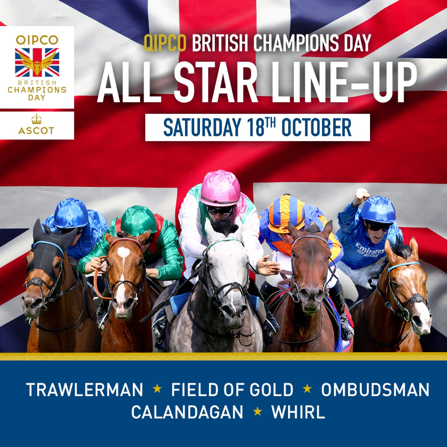 FIVE OF THE WORLD'S TOP-TEN HORSES ENTERED FOR QIPCO BRITISH CHAMPIONS DAY - British Champions Day